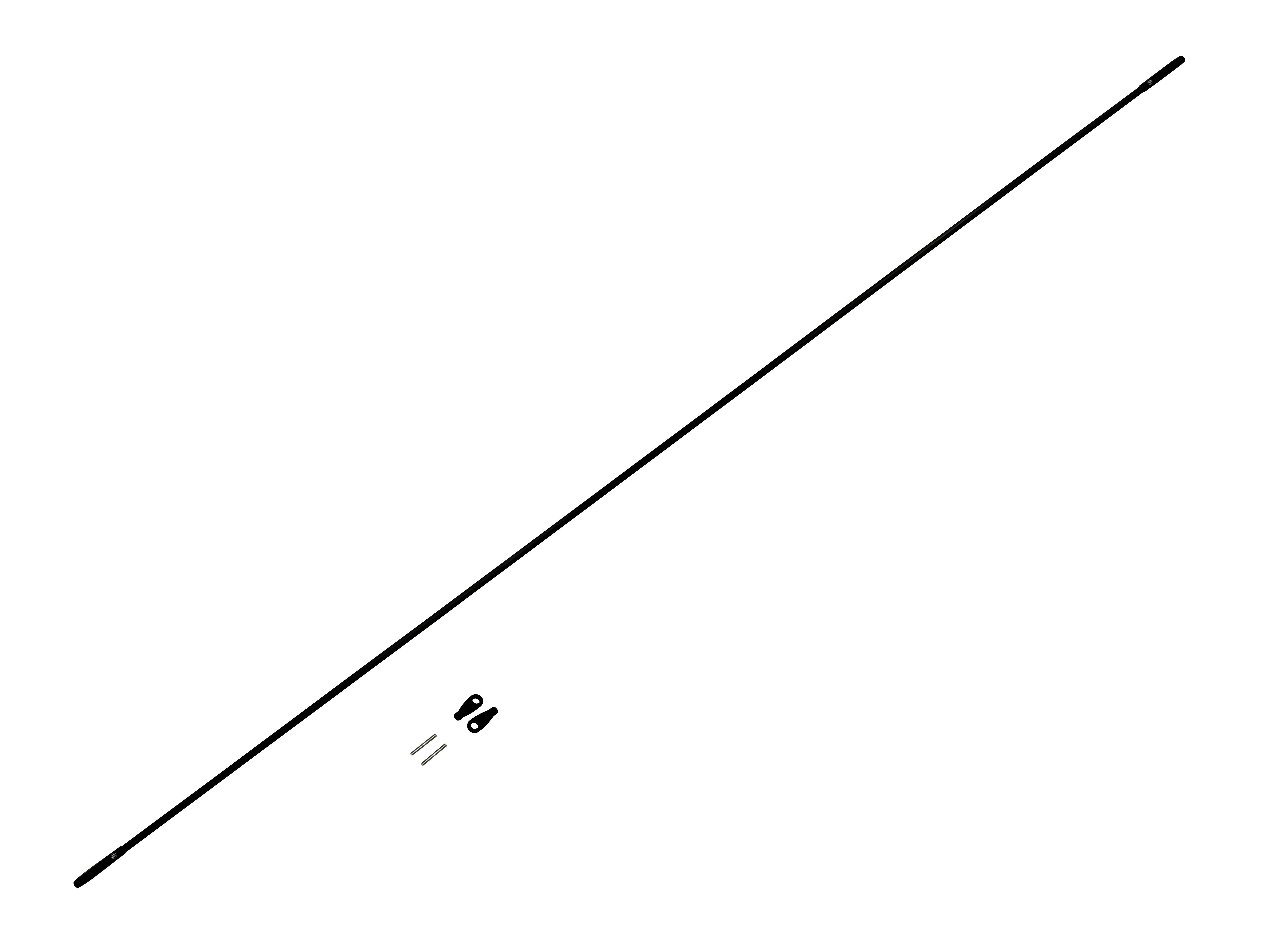 Carbon Fiber Tail Push Rod Mini Genesis | Goblin Helicopters